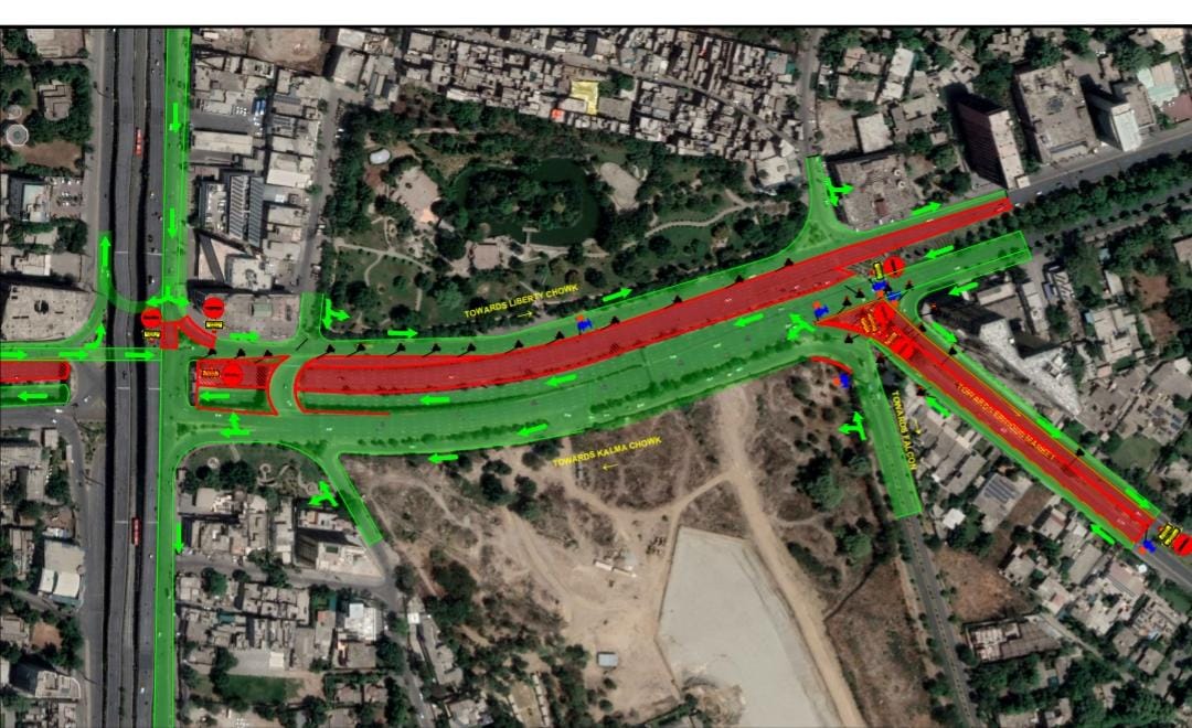 CBD Punjab Issues Traffic Advisory For Kalma Chowk Underpass Closure ...