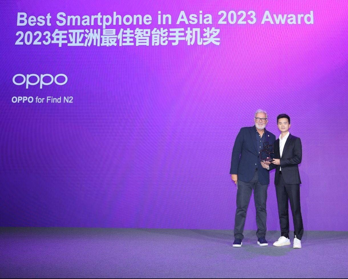 OPPO Find N2 wins Best Smartphone award at the 2023 Asia Mobile Awards ...